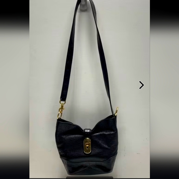 Coach | Bags | Coach Pebble Leather Amber Duffel Shoulder Bag Black ...